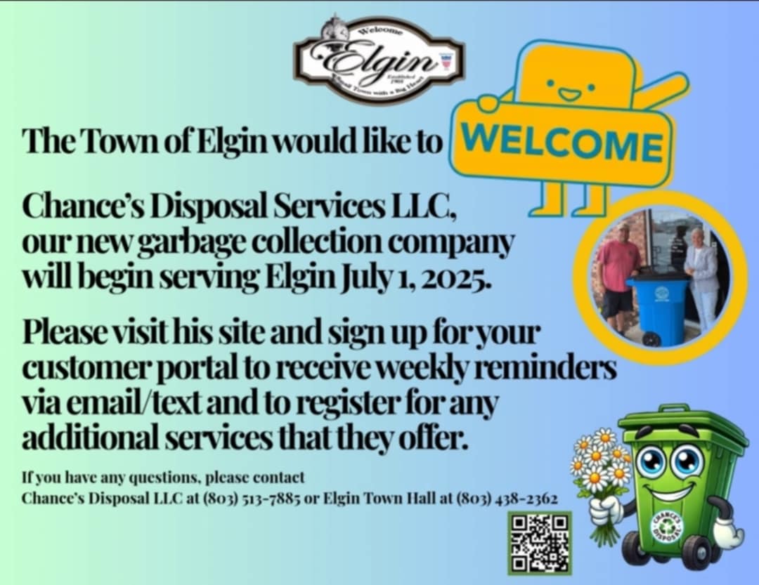The Town of Elgin, South Carolina | Home of the Catfish Stomp