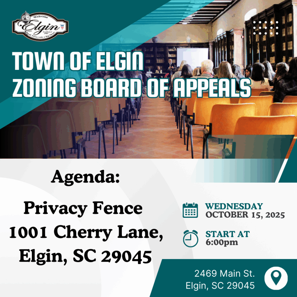 The Town of Elgin, South Carolina | Home of the Catfish Stomp